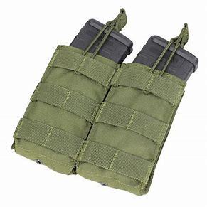 Condor - Open Top Double M4 Mag Pouch (Olive Drab) | Nomad Milsim LLC