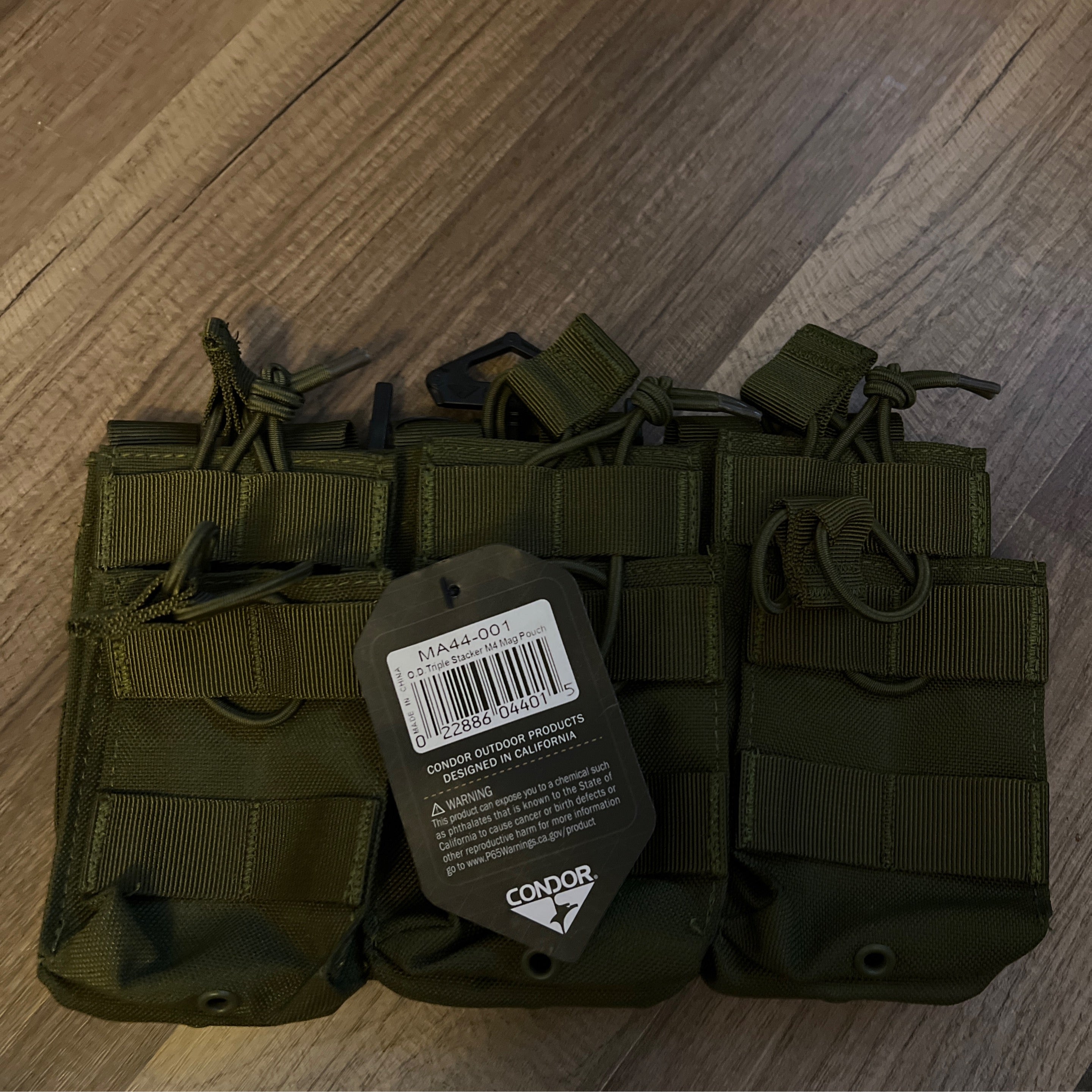 Condor OD Green Triple Stacker M4 Mag Pouch | Nomad Milsim LLC