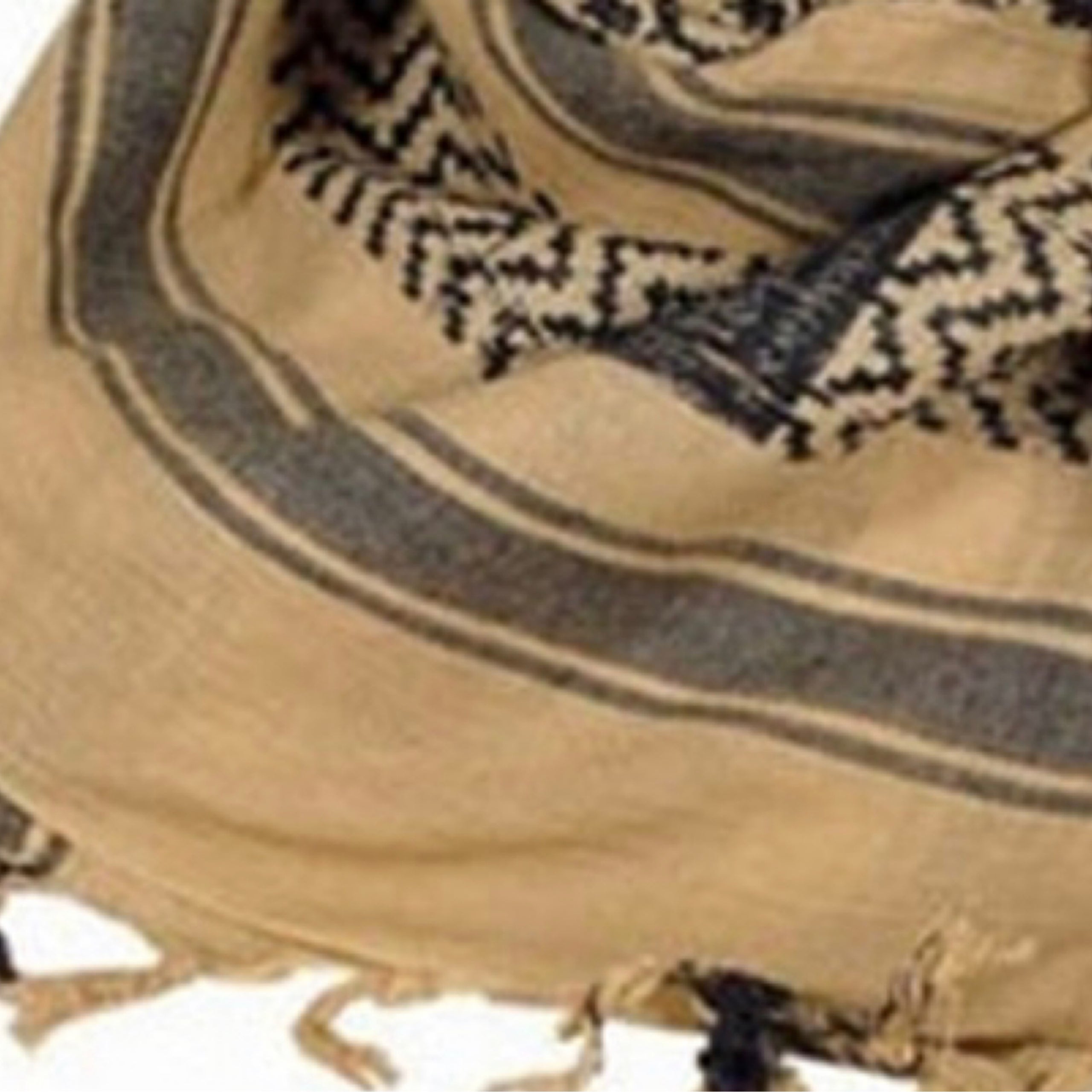 Condor Shemagh | Tan & Black | Neck and Face Scarf | Nomad Milsim LLC